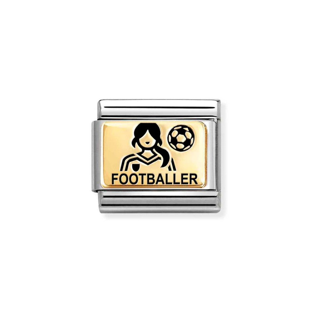 NOMINATION Classic Gold Female Footballer Charm– Bumbletree