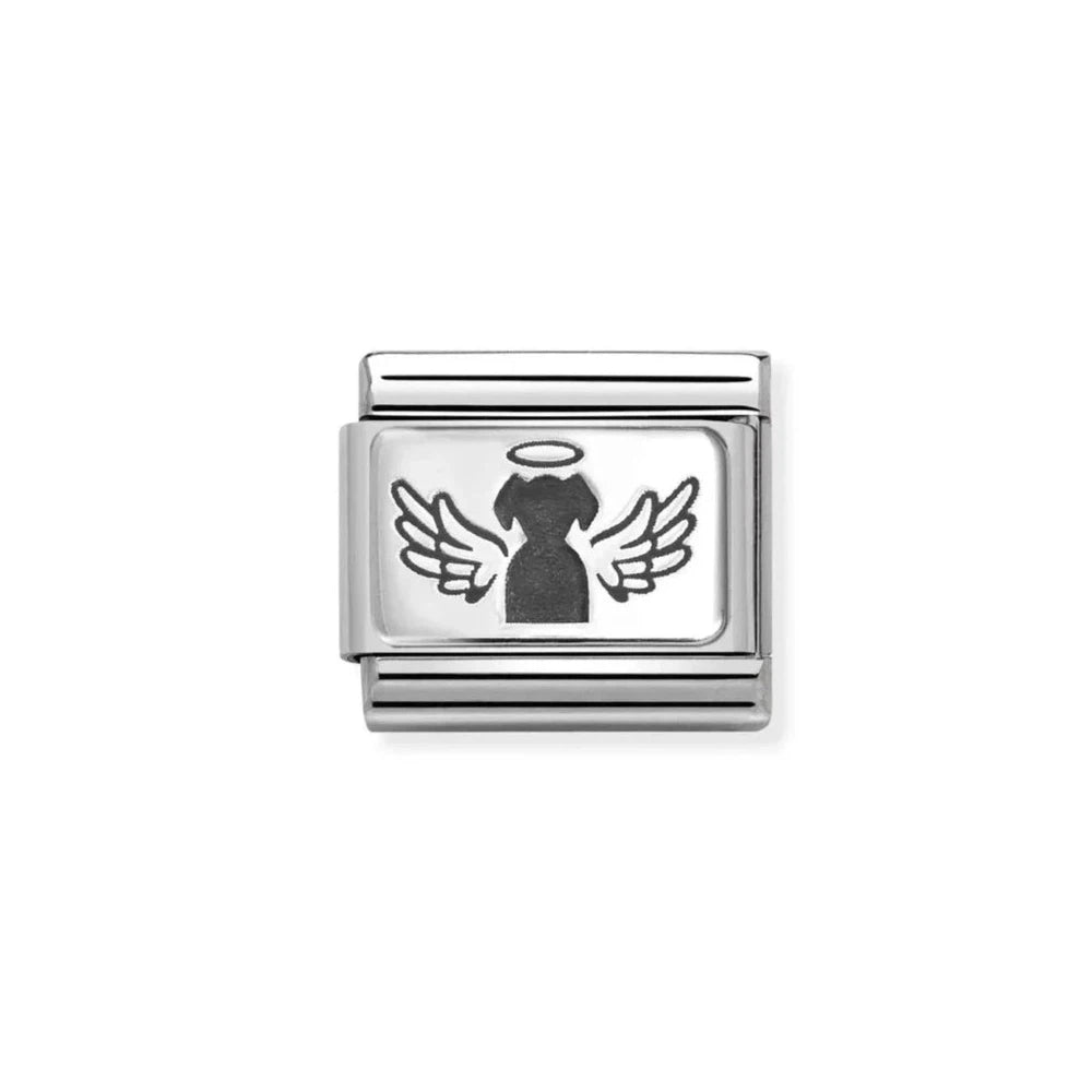 Nomination Classic Silver Angel Dog Charm– Bumbletree