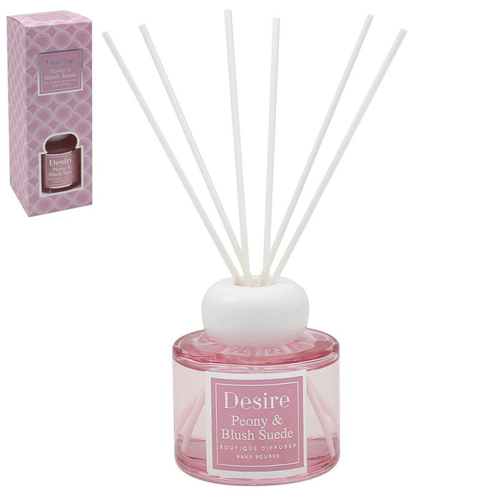 Desire Peony & Blush Suede Reed Diffuser - 120ml– Bumbletree