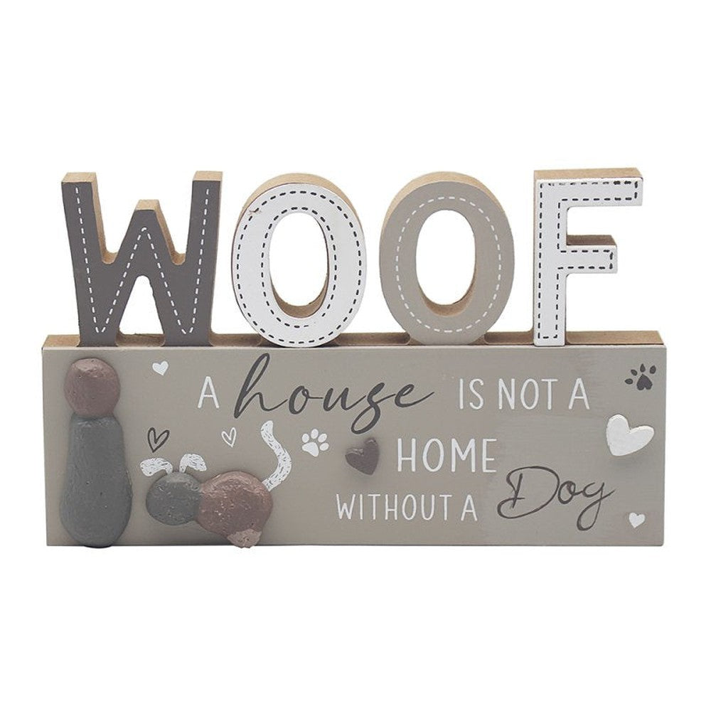 'Woof' Plaque Wooden Ornament– Bumbletree