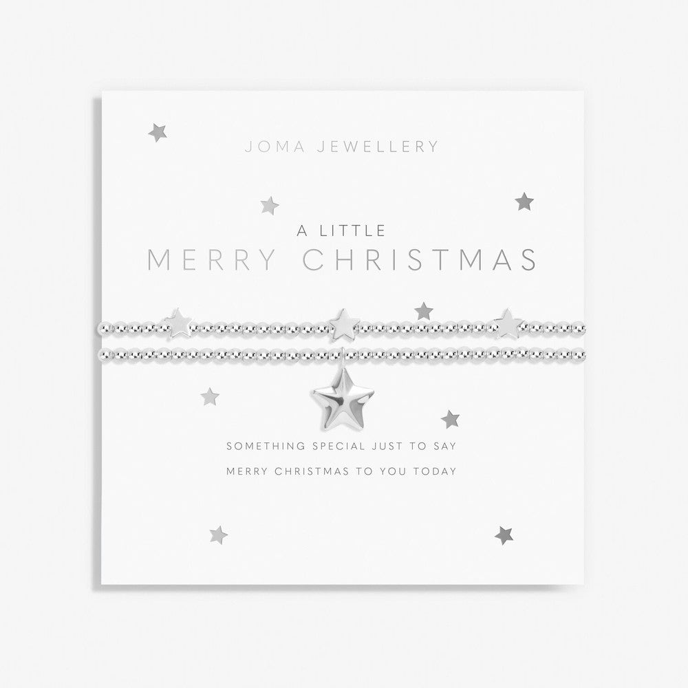 Joma Jewellery Set of 2 "A Little Merry Christmas" Star Bracelets ...