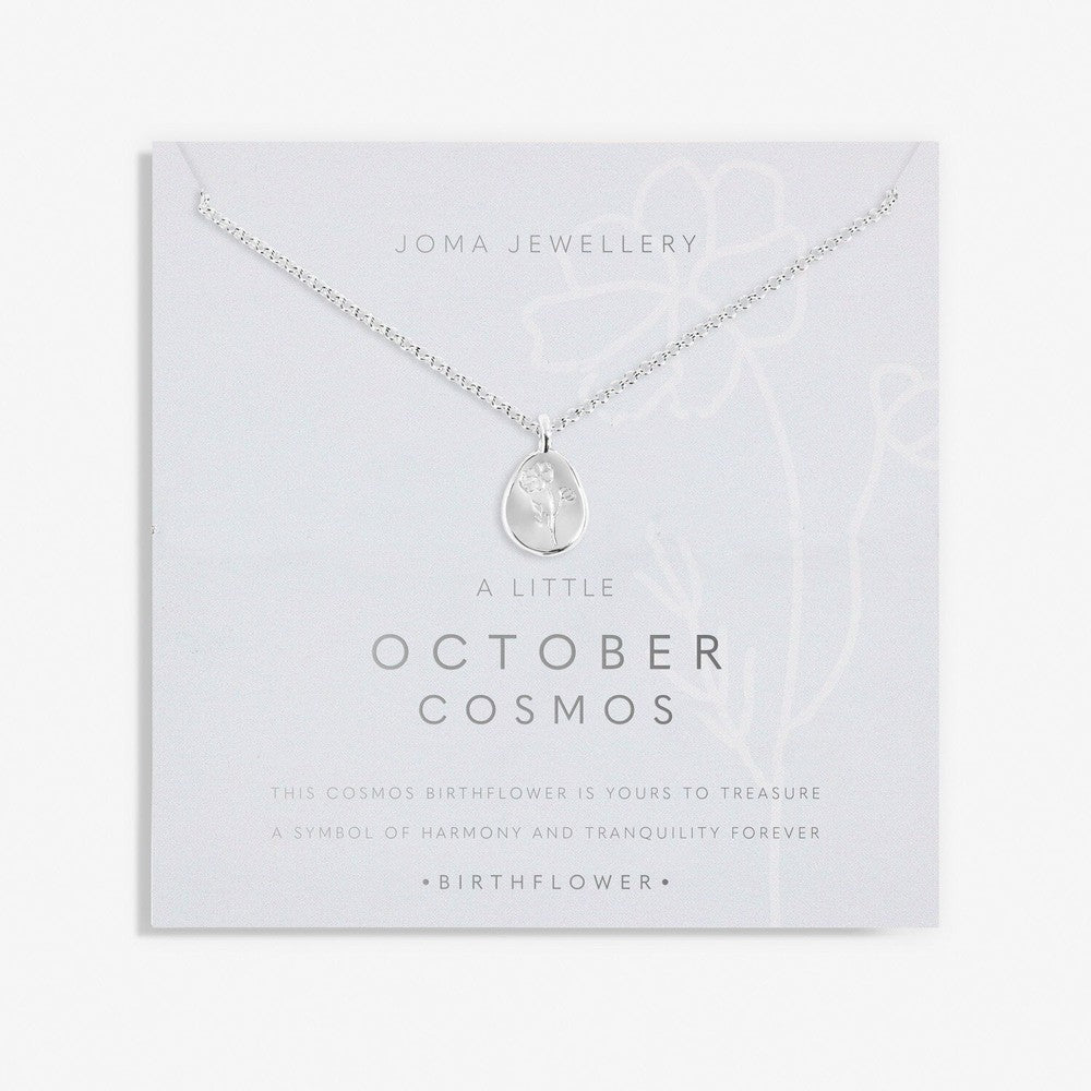 Joma Jewellery Birth Flower A Little 'October' Cosmos Necklace– Bumbletree