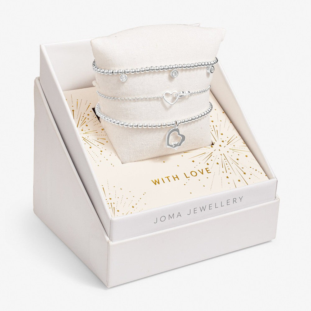 Joma Jewellery Christmas Celebrate You Gift Box 'With Love' Bracelets ...