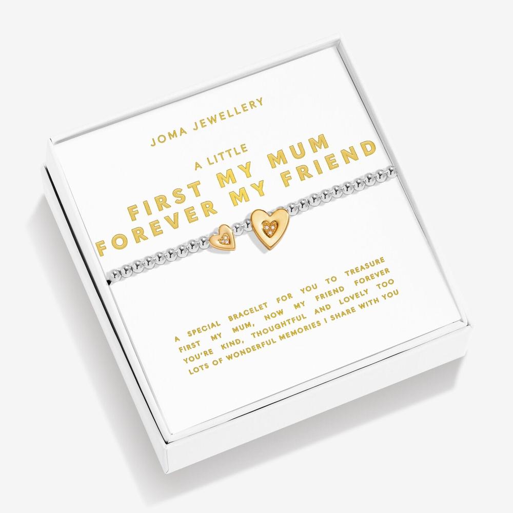 Joma Jewellery Boxed A Little 'First My Mum Forever My Friend' Bracele ...