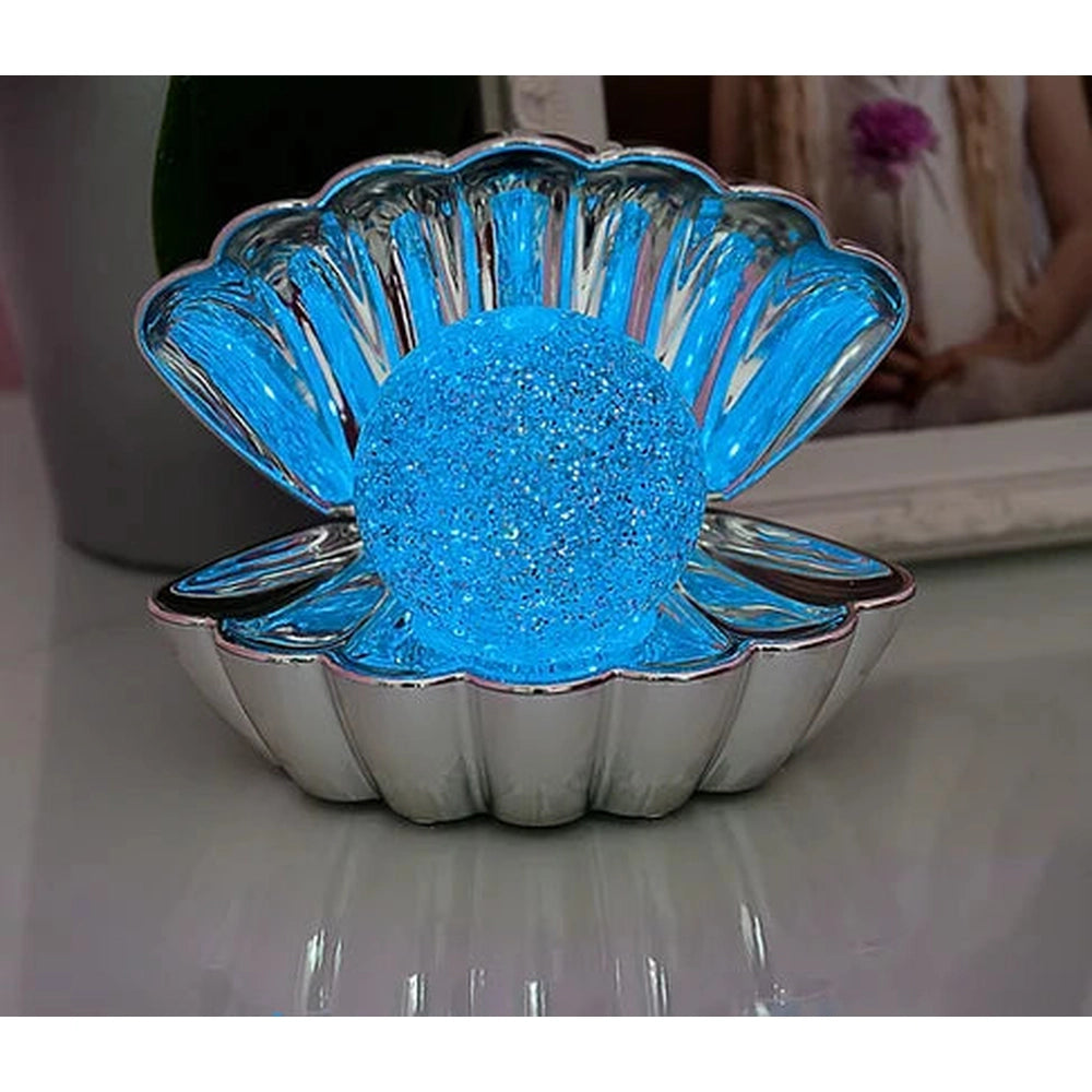 Sea Shell LED Colour Changing Mood Lamp - Silver Metallic– Bumbletree