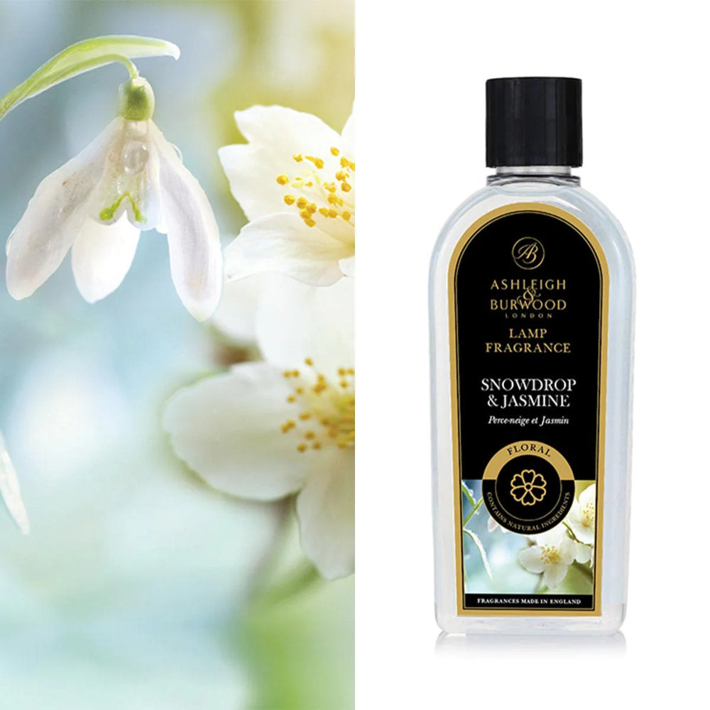 Ashleigh & Burwood: Lamp Fragrance - Snowdrop & Jasmine 500ML– Bumbletree