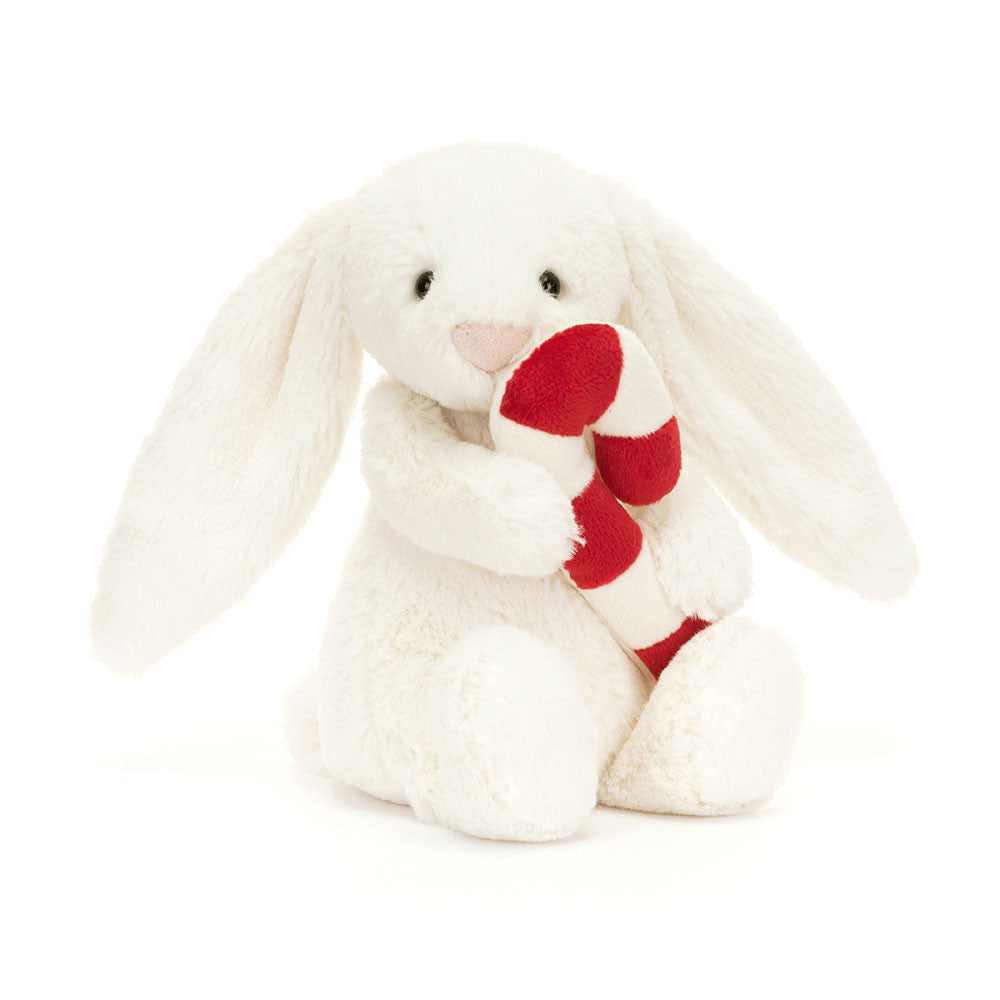 Jellycat Bashful Bunny with Candy Cane– Bumbletree