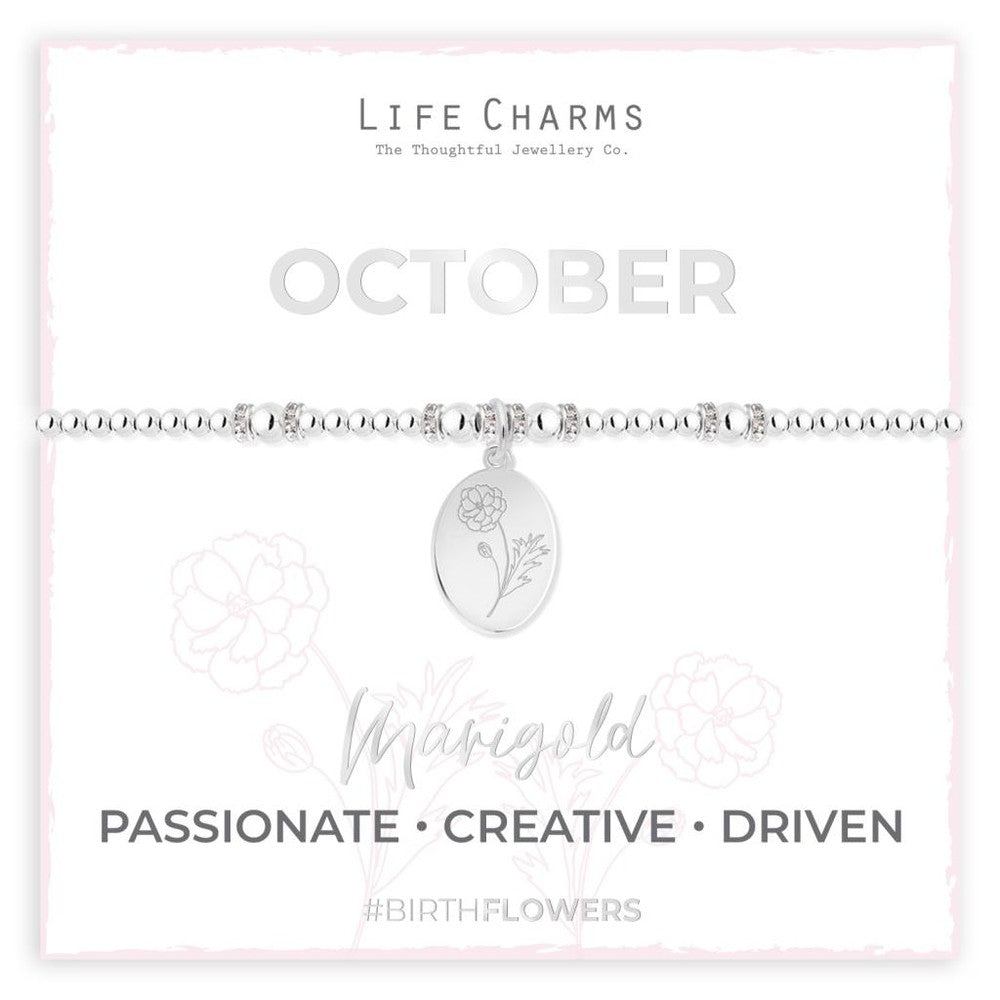 Life Charms October Birth Flower Bracelet– Bumbletree
