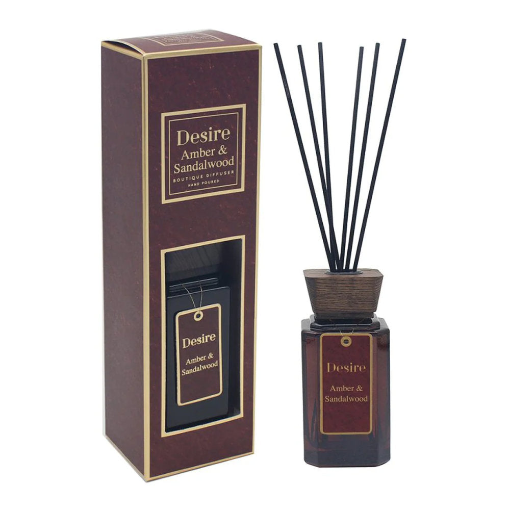 Desire Amber & Sandalwood Luxury Reed Diffuser - 200ml– Bumbletree
