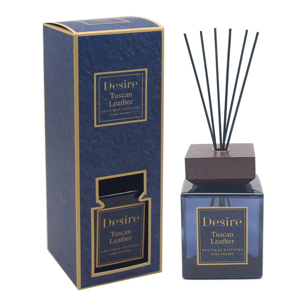 Desire Tuscan Leather Luxury Reed Diffuser - 1000ml– Bumbletree