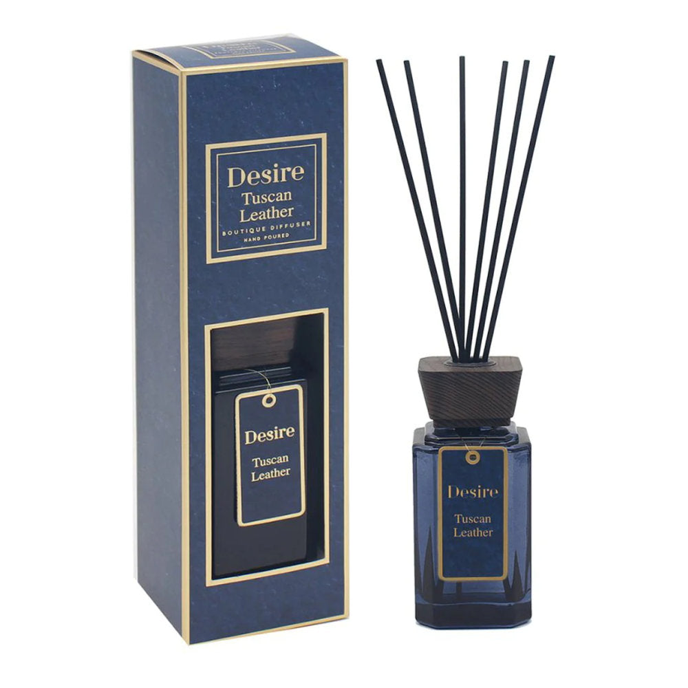 Desire Tuscan Leather Luxury Reed Diffuser - 200ml– Bumbletree