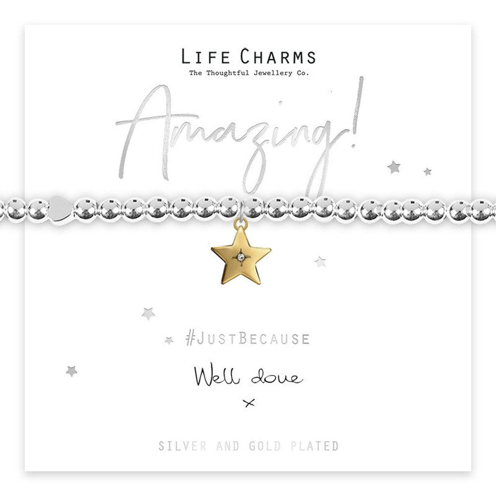 Life Charms Well Done Gold Star Bracelet– Bumbletree