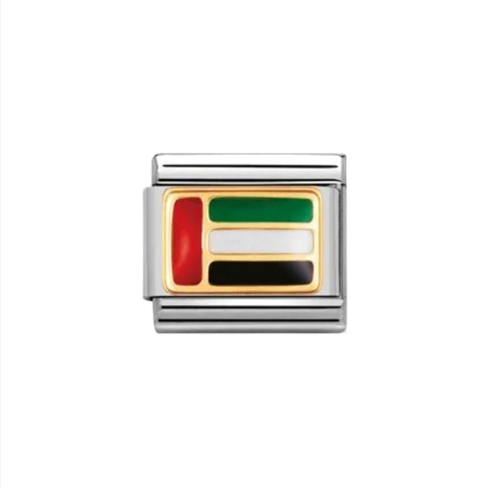 NOMINATION Classic Gold United Arab Emirates Flag Charm– Bumbletree