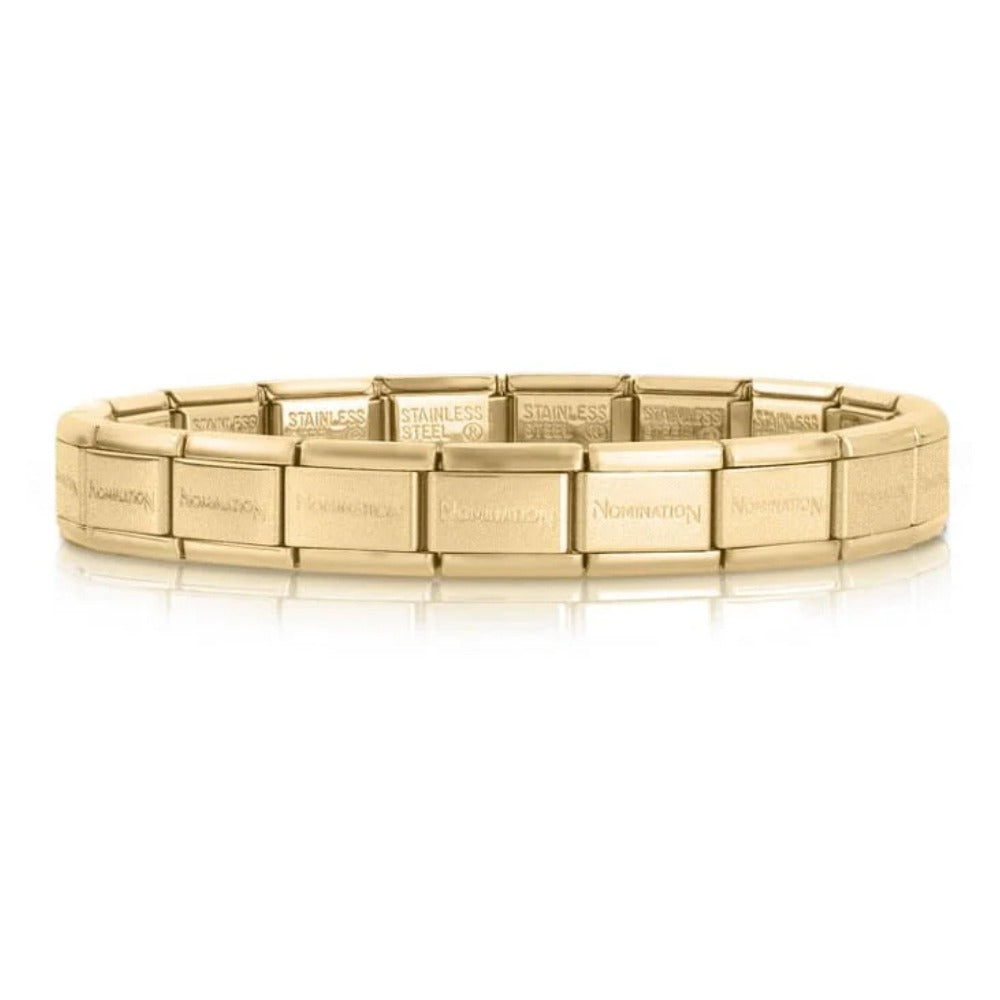 Nomination Matte Gold Starter Charm Bracelet | Official UK Stockist ...