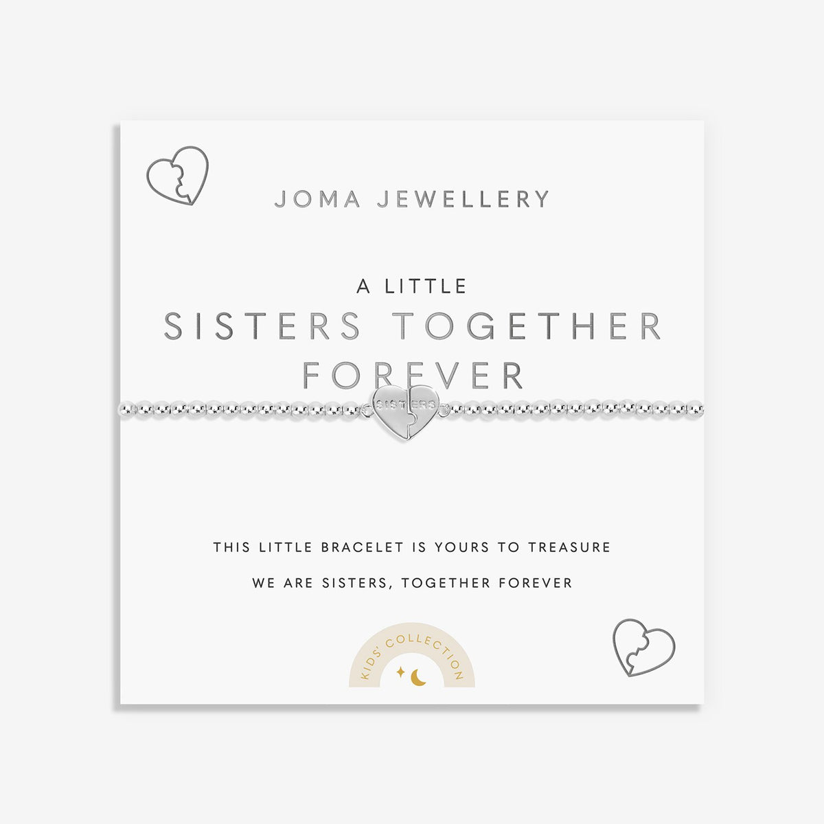 Joma Jewellery A Little Kids' 'Sisters Together Forever' Bracelet ...
