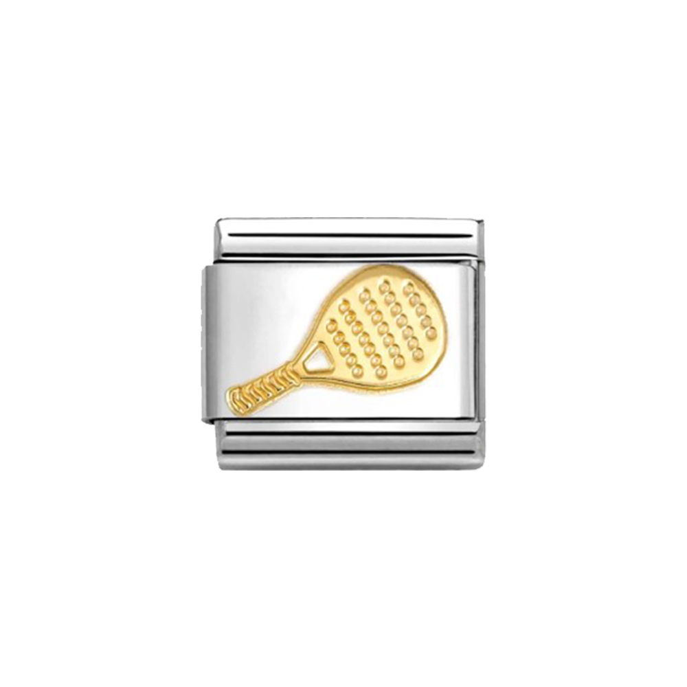 NOMINATION Classic Gold Padel Racket Charm– Bumbletree