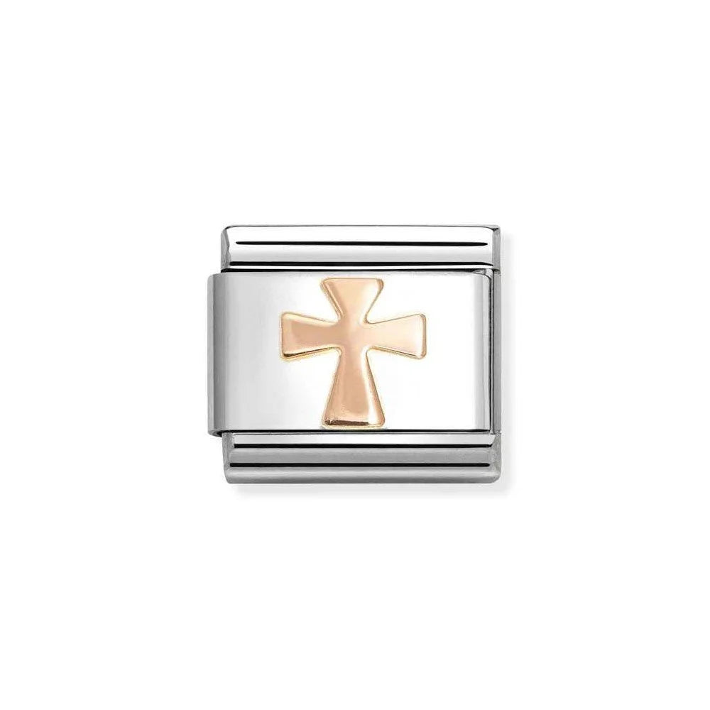 NOMINATION Classic Rose Gold Cross Charm– Bumbletree