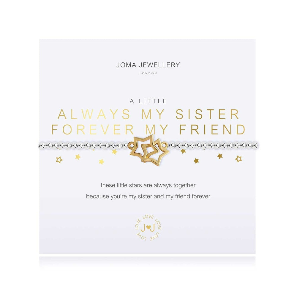 Joma Jewellery: A Little Always My Sister, Forever My Friend Bracelet ...