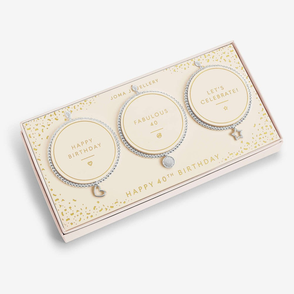 Joma Jewellery Celebration Set 'Happy 40th Birthday'– Bumbletree