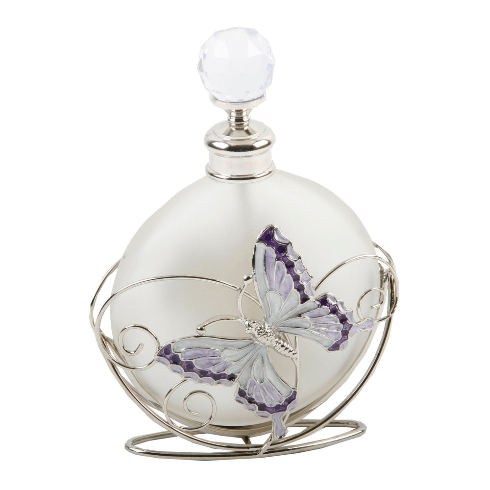 Glass & Wire Perfume Bottle Purple Butterfly– Bumbletree