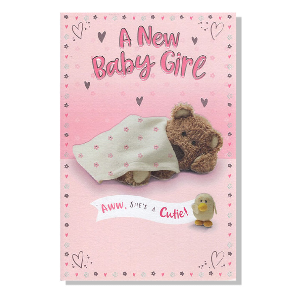 Baby Girl Birth Card– Bumbletree