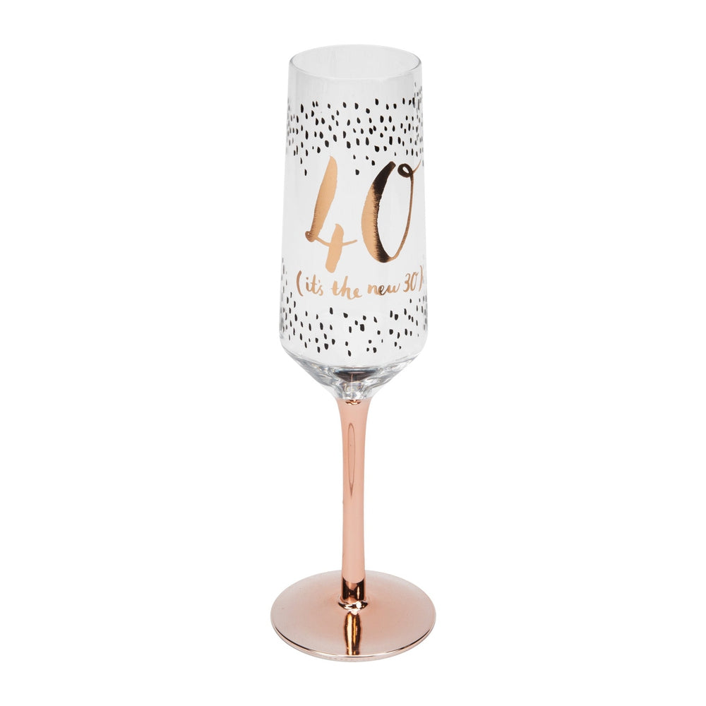 40th Birthday Prosecco Flute– Bumbletree
