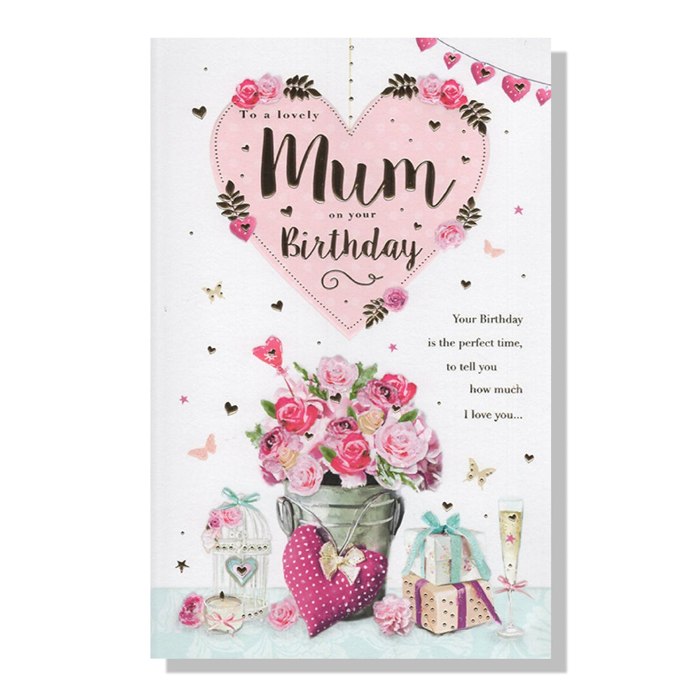 Lovely Mum Birthday Card With Flower Bouquet Design– Bumbletree
