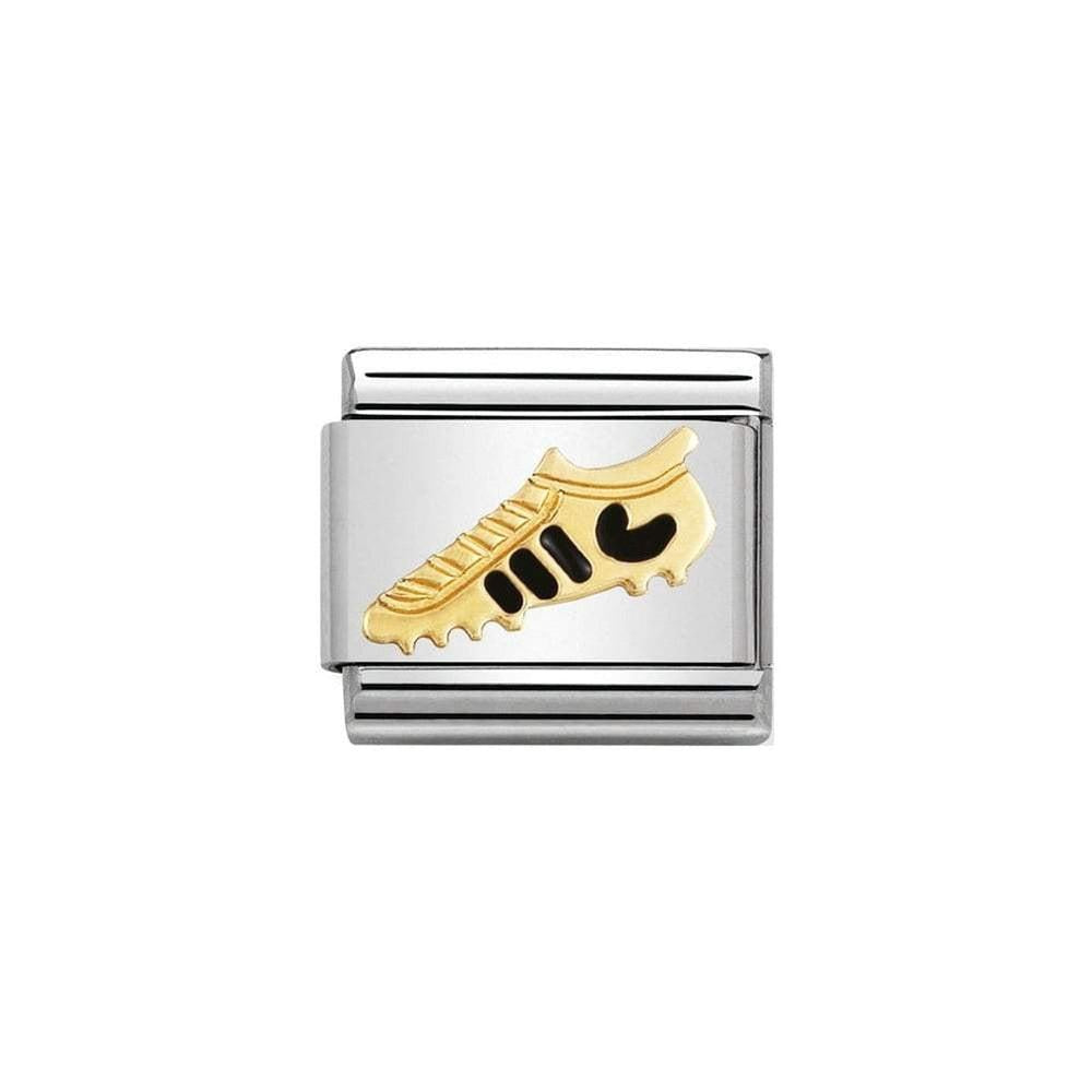 NOMINATION Classic Gold & Black Football Boot Charm– Bumbletree