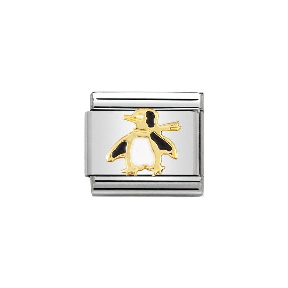 NOMINATION Classic Gold & Enamel Penguin Charm– Bumbletree