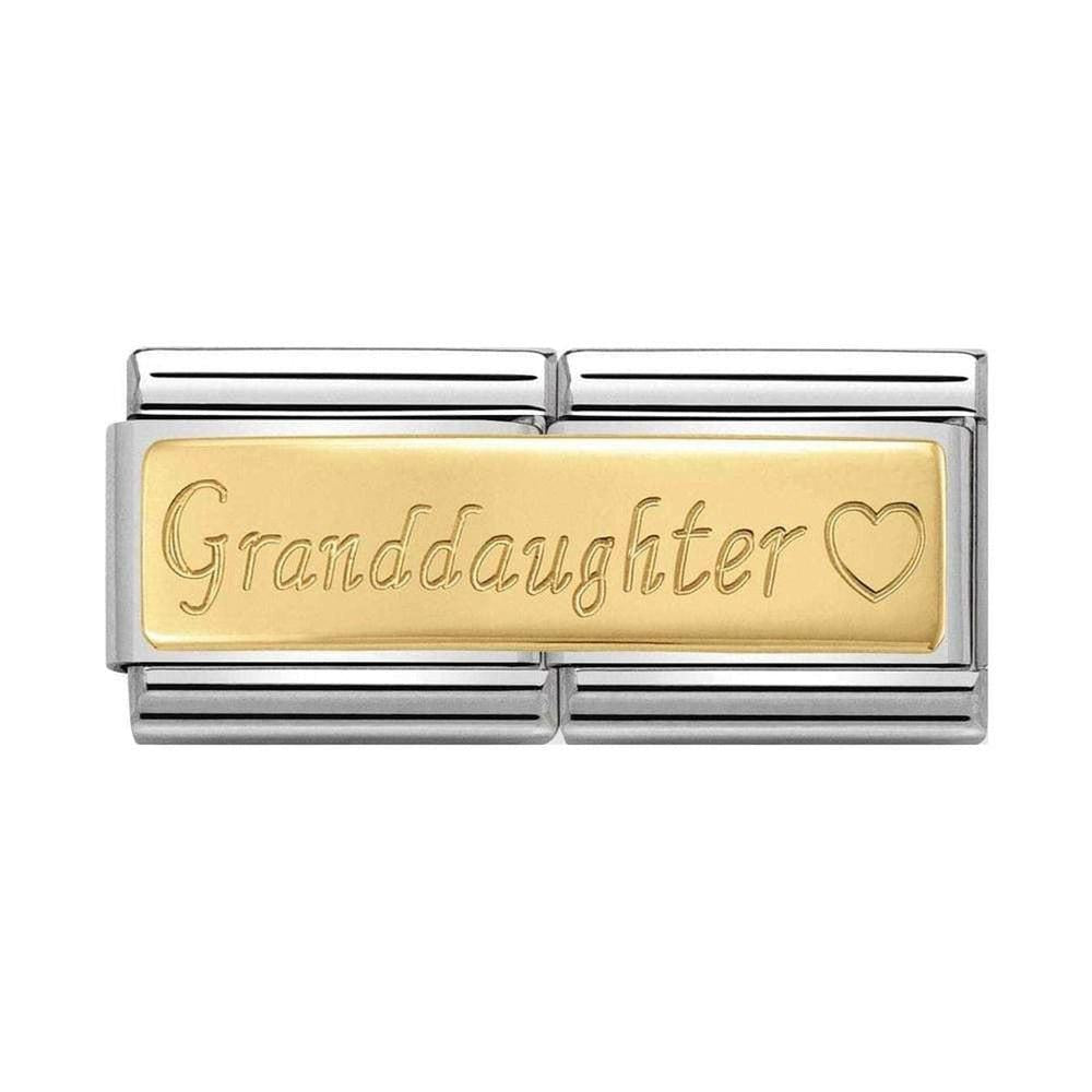 NOMINATION Classic Gold Granddaughter Double Charm– Bumbletree