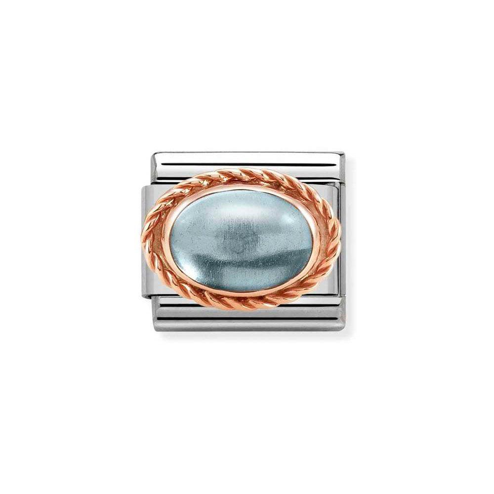 NOMINATION Classic Rose Gold Set Blue Topaz Charm– Bumbletree